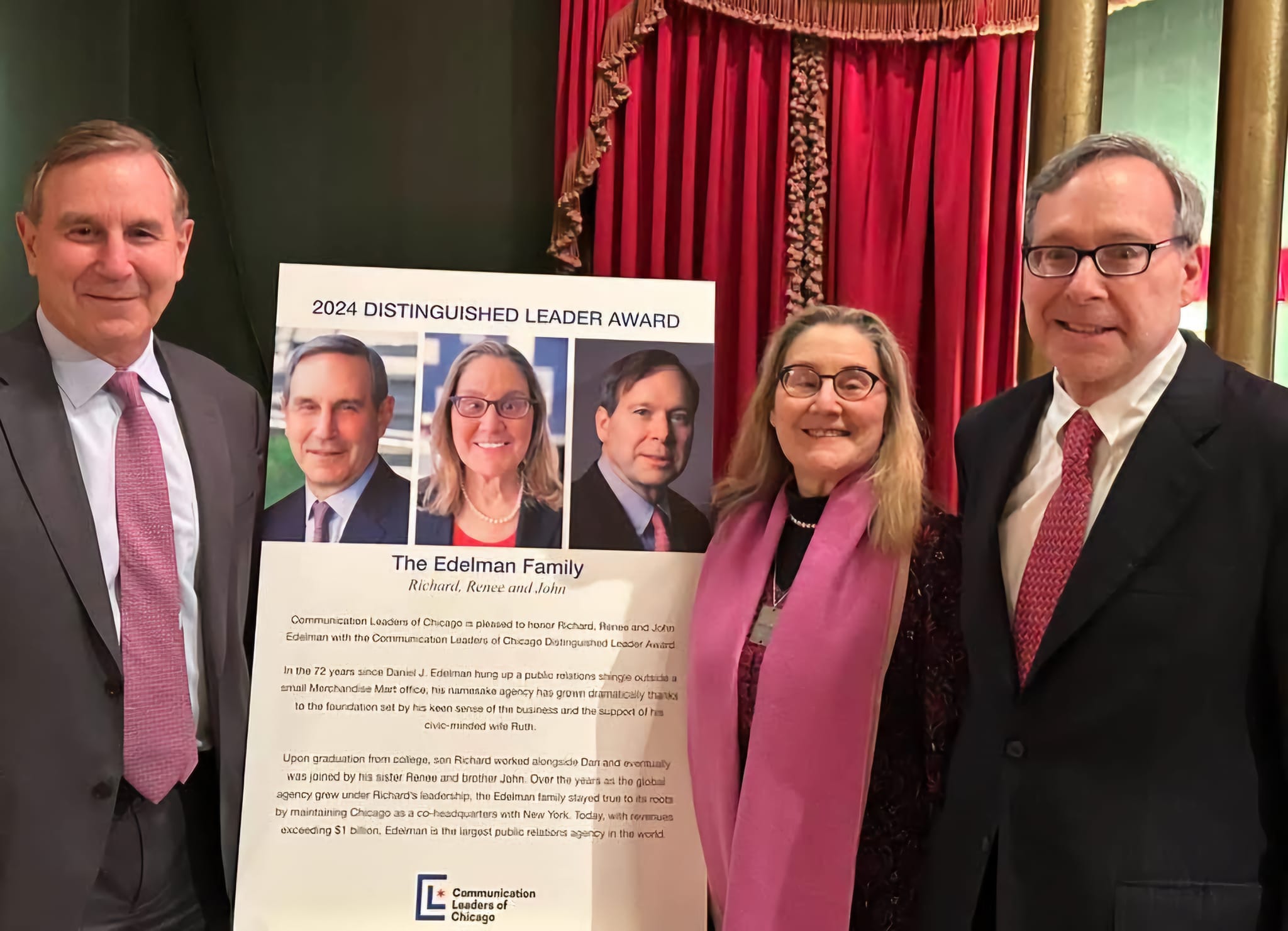 Edelman Family Saluted by Hometown Senior PR Pros - Culpwrit